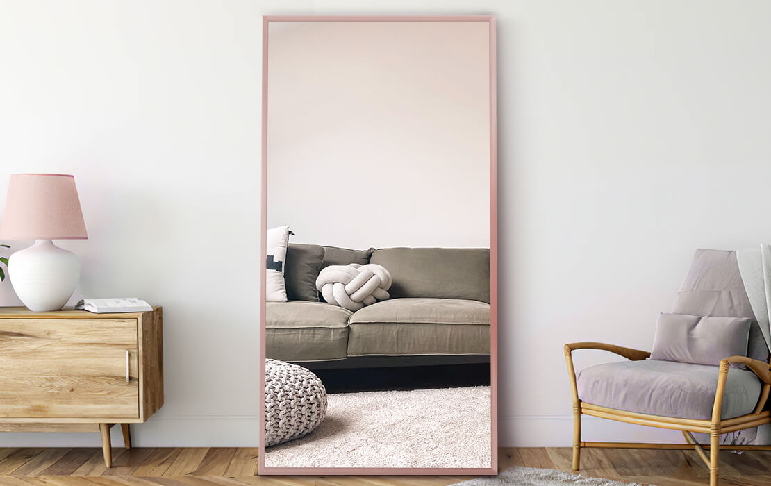 Rose Gold Mirror | Rose Gold Wall Mirror | Neutypechic